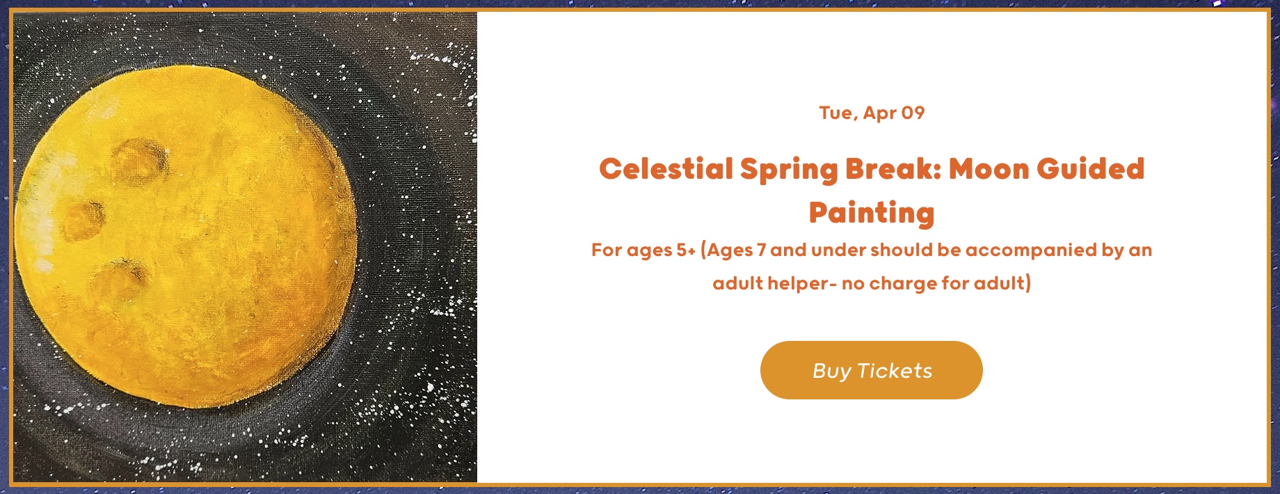 Celestial Spring Break: Moon Guided Painting | Saranac Lake, Adirondacks, New York