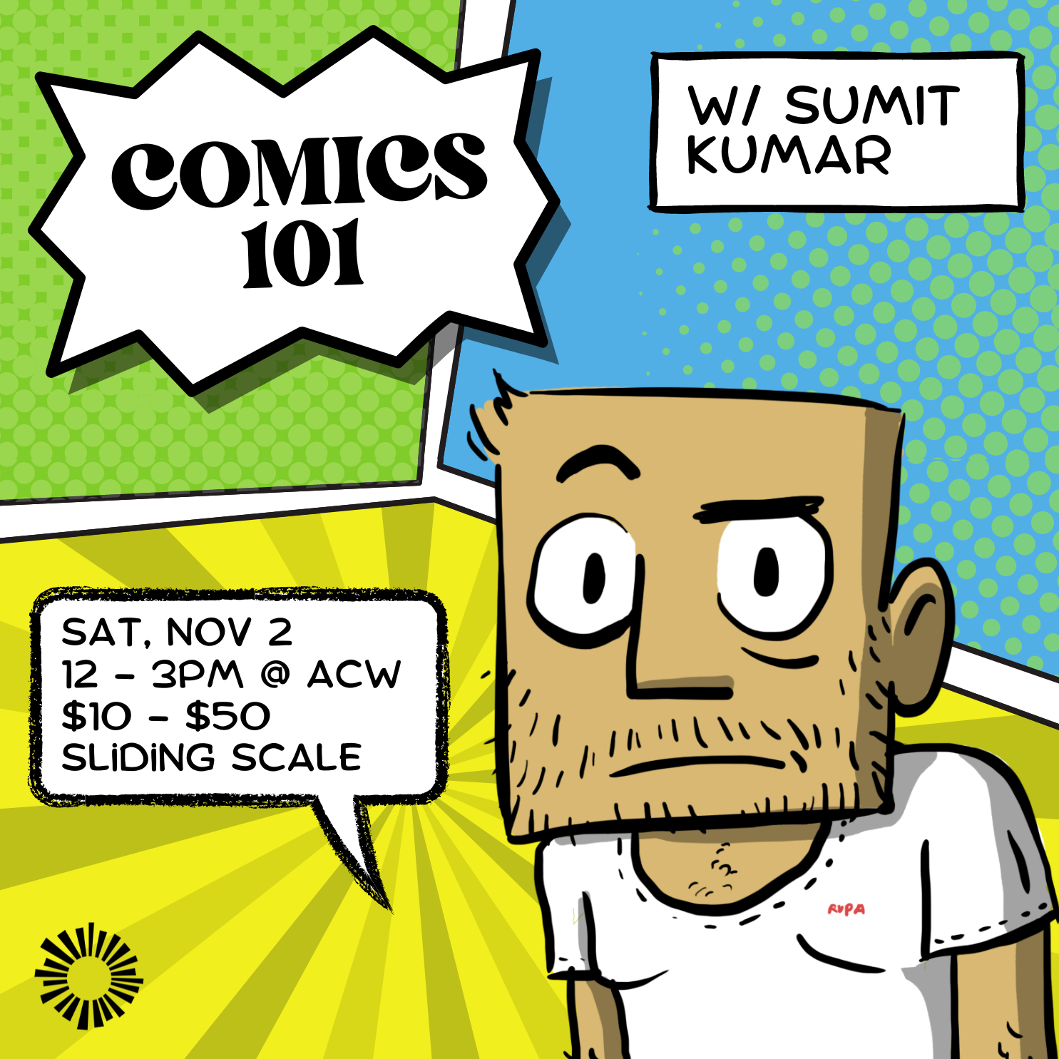 Comics 101 Seminar with Sumit Kumar | Saranac Lake, Adirondacks, New York