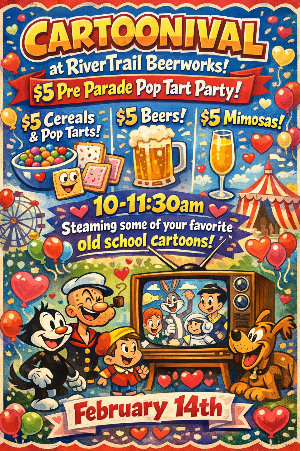 $5 Pre Parade Pop Tart Party | Saranac Lake, Adirondacks, New York
